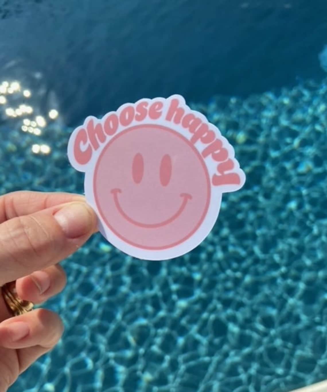 Stickology Choose Happy trendy smiley face er happy er Choose happy er ...