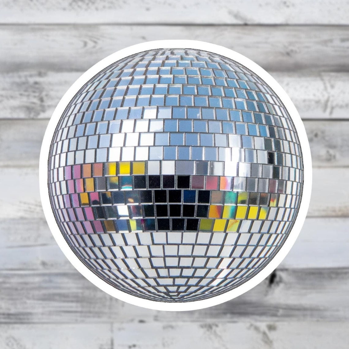 Stickology Disco Ball Vinyl er - Festive Retro Party Dance Floor Decal ...