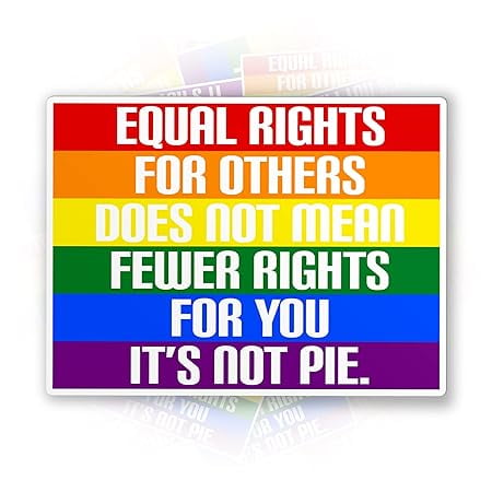 Stickology Equal Rights for Others Sticker LGBT Pride Trans Die-Cut ...