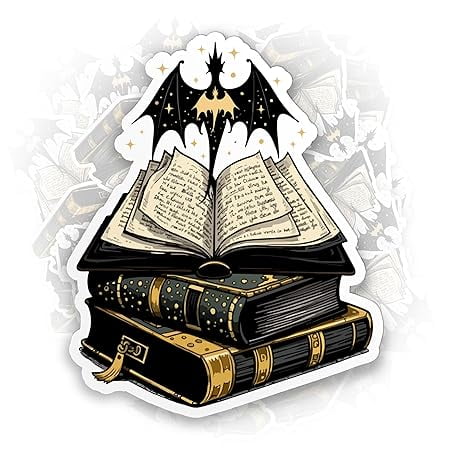 Stickology Fantasy Dragon Sticker Bookish Book Lover Stickers Romantasy ...