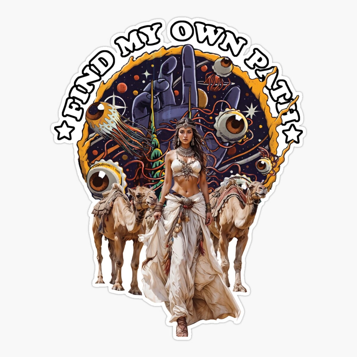 Stickology Find My Own Path Sticker, Phone Decal Water Bottle Stickers ...