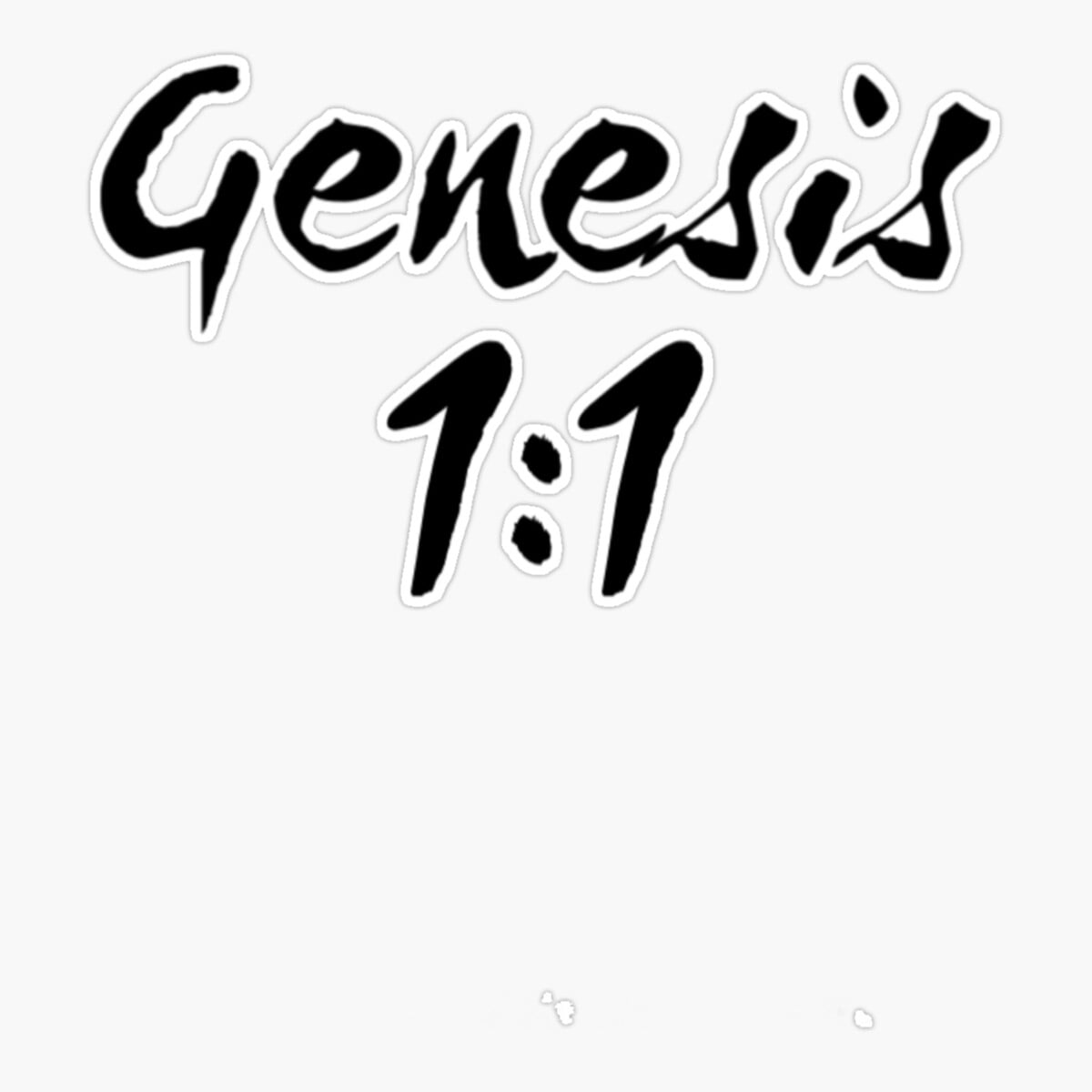 Stickology Genesis 1:1 Sticker, Phone Decal Water Bottle Stickers Car ...