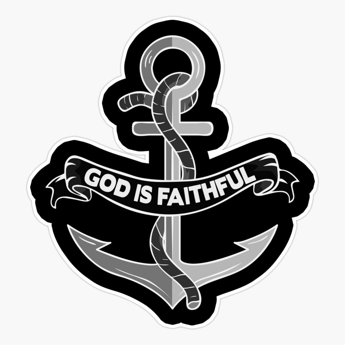 Stickology God Is Faithful Sticker, Phone Decal Water Bottle Stickers ...