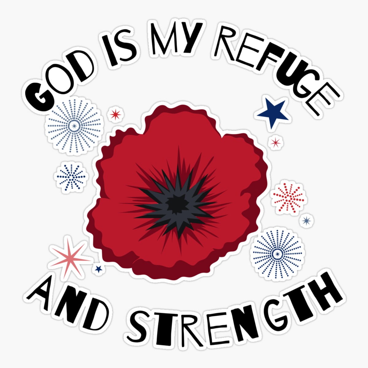 Stickology God Is My Refuge And Strength Bible Verses And Christian ...