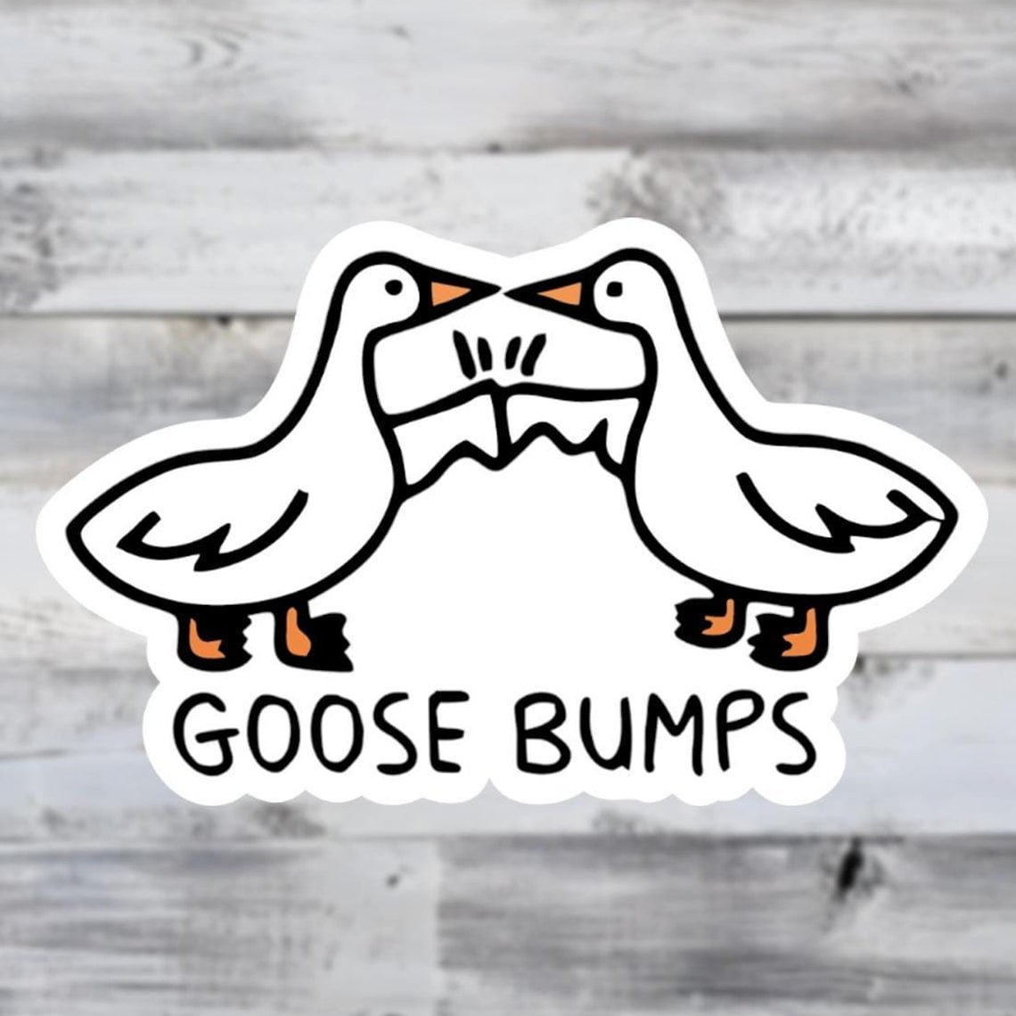 Stickology Goose Bumps Vinyl er - Funny Goose er - Funny Decal for ...