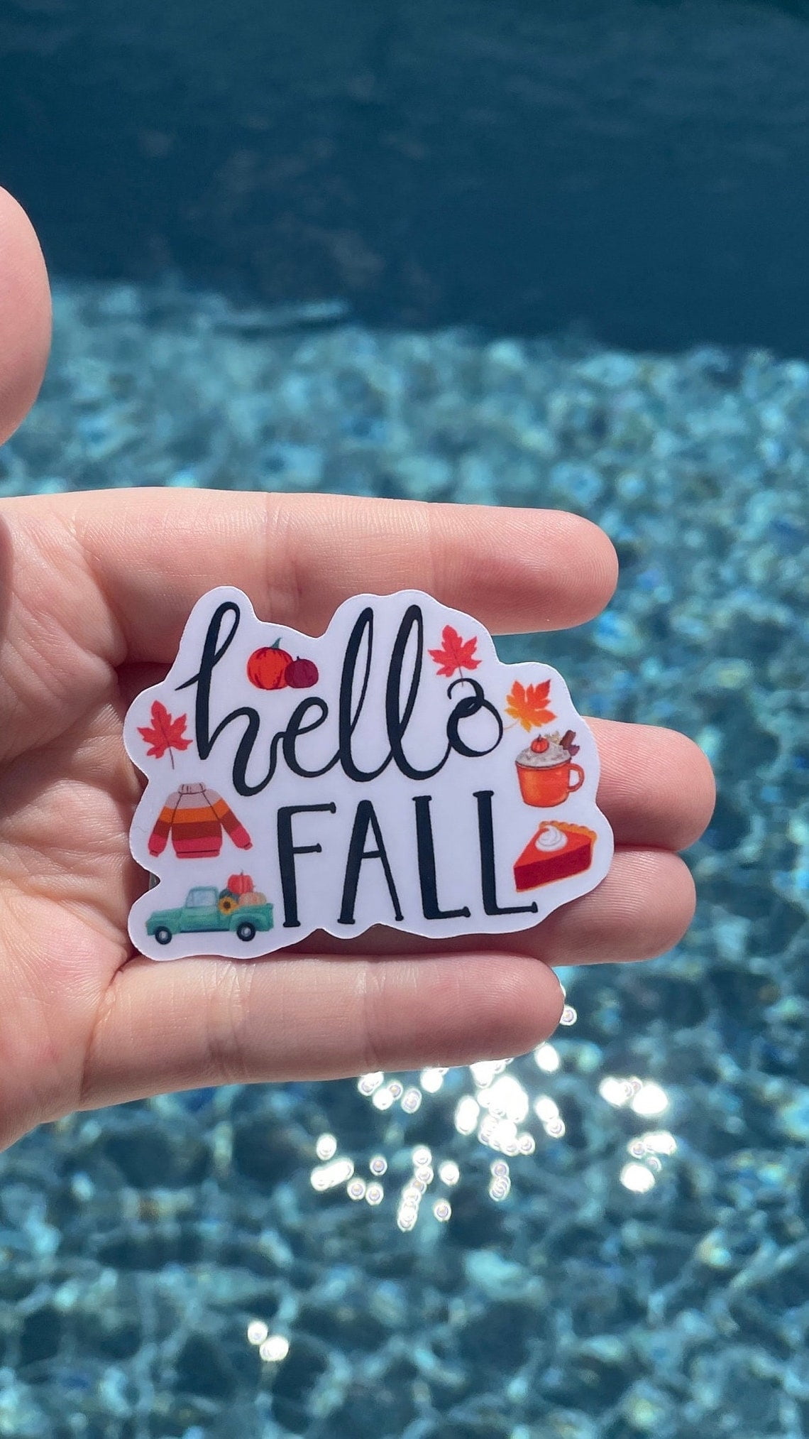 Stickology Hello Fall er, Fall Vibes, Fall planner ers, ers Laptop er Aesthetic ers Waterbottle ...