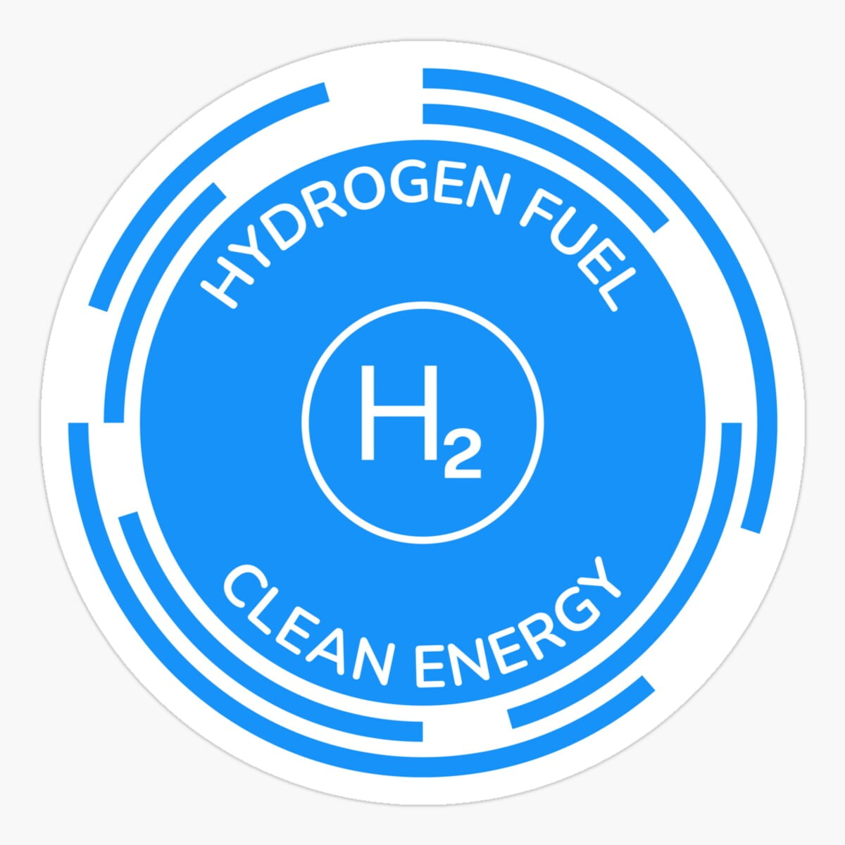 Stickology Hydrogen Fuel Sticker, Phone Decal Water Bottle Stickers Car ...