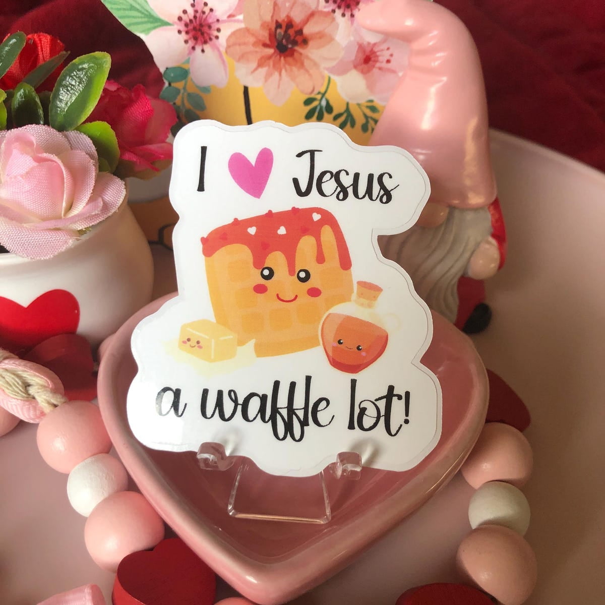 Stickology I love a waffle lot Scripture sticker Laptop decal decal ...