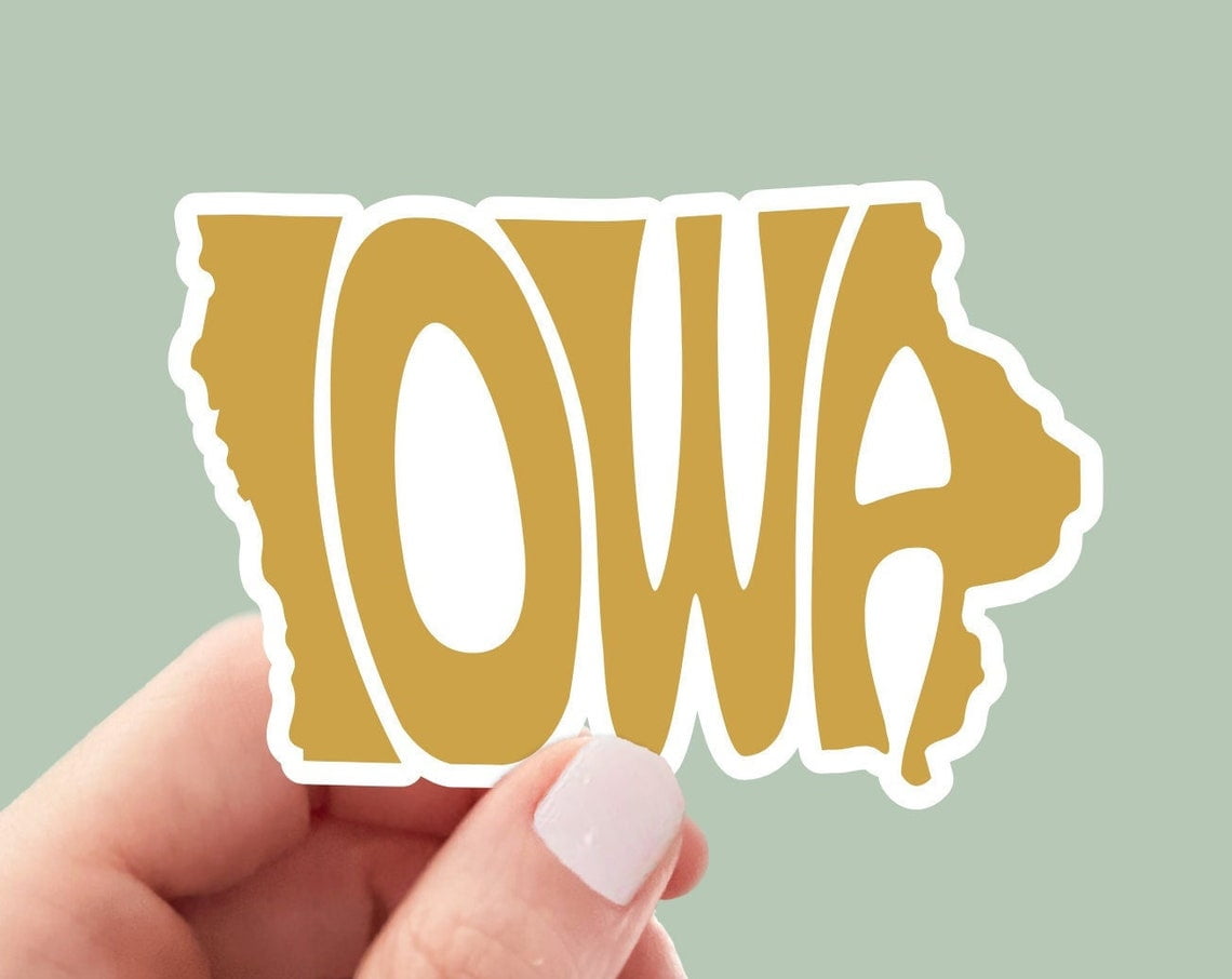 Stickology Iowa State er, Iowa Decal, State Laptop ers, Waterproof ers ...