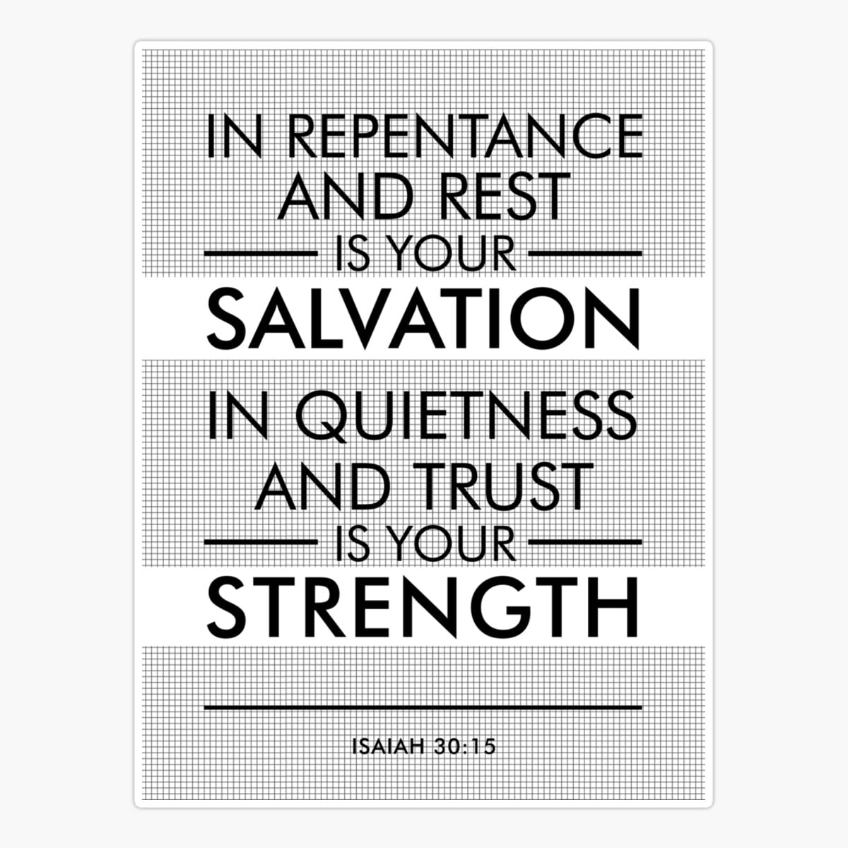 Stickology Isaiah 30-15 - Spiritual Wall Art - Bible Verses Art ...