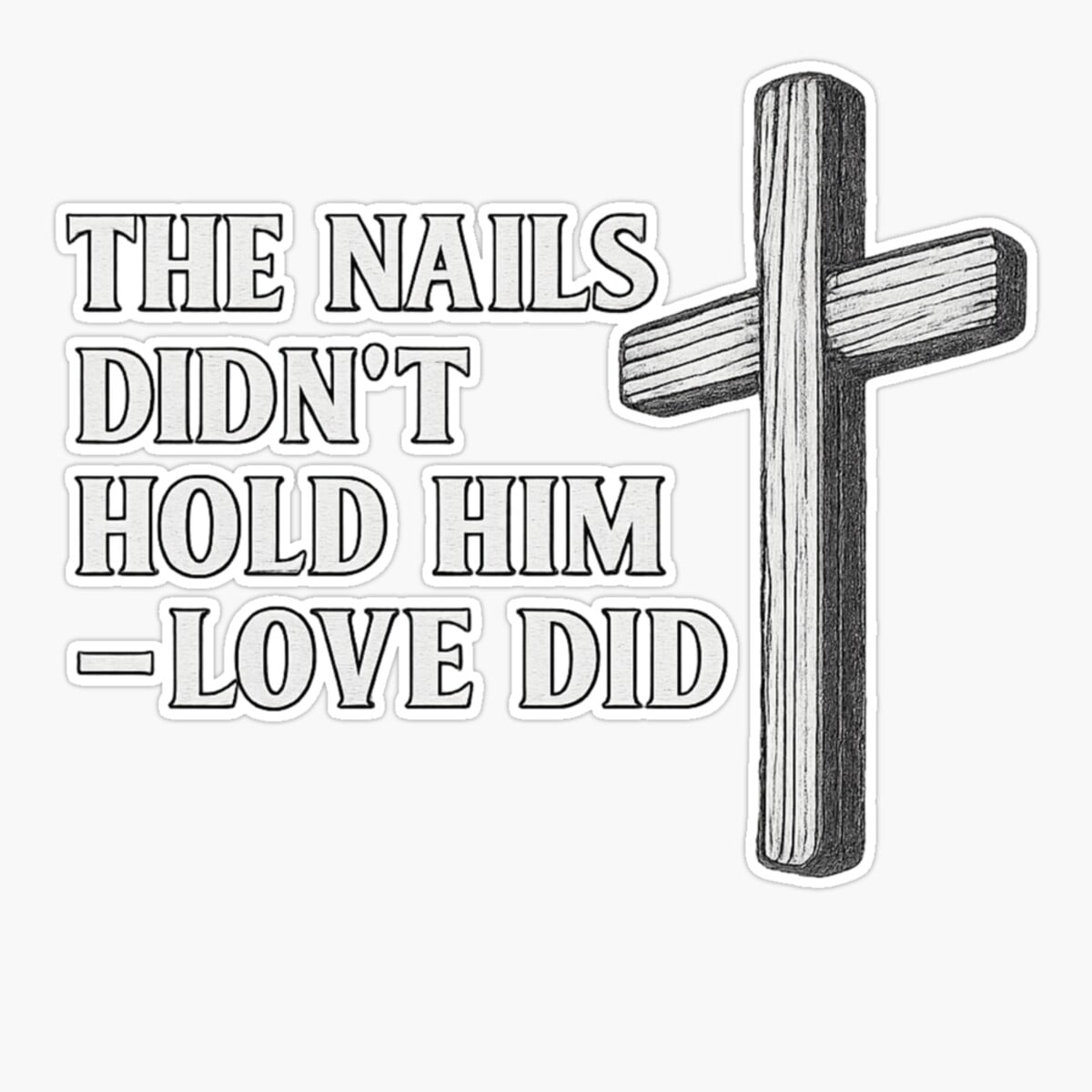 Stickology Love Held Him Sticker, Phone Decal Water Bottle Stickers Car ...