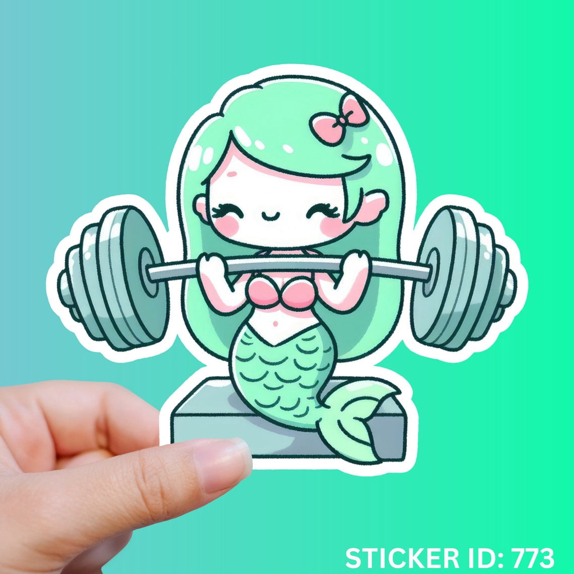 Stickology Mermaid Lifting er Gym er Gym Gift Weight Lifting Water ...