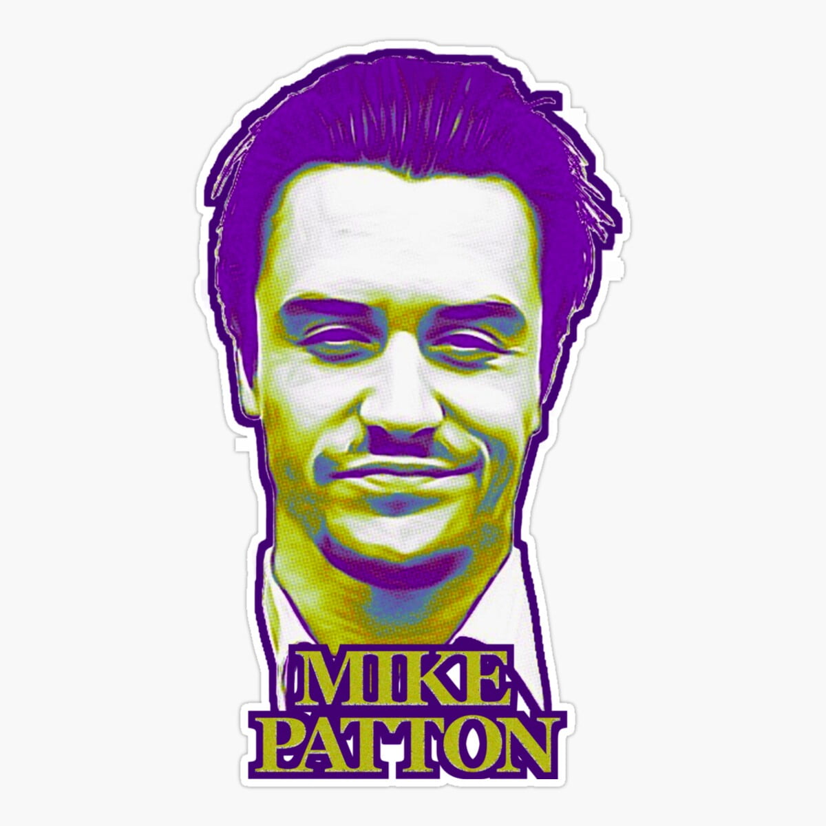 Stickology Mike Portrait Fan Art Dep Fnm Tomahawk Mr Bungle Sticker ...