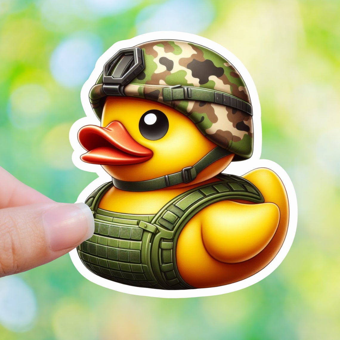 Stickology Military Duck er, Veterans Day Gift, Solider Rubber Duck ...