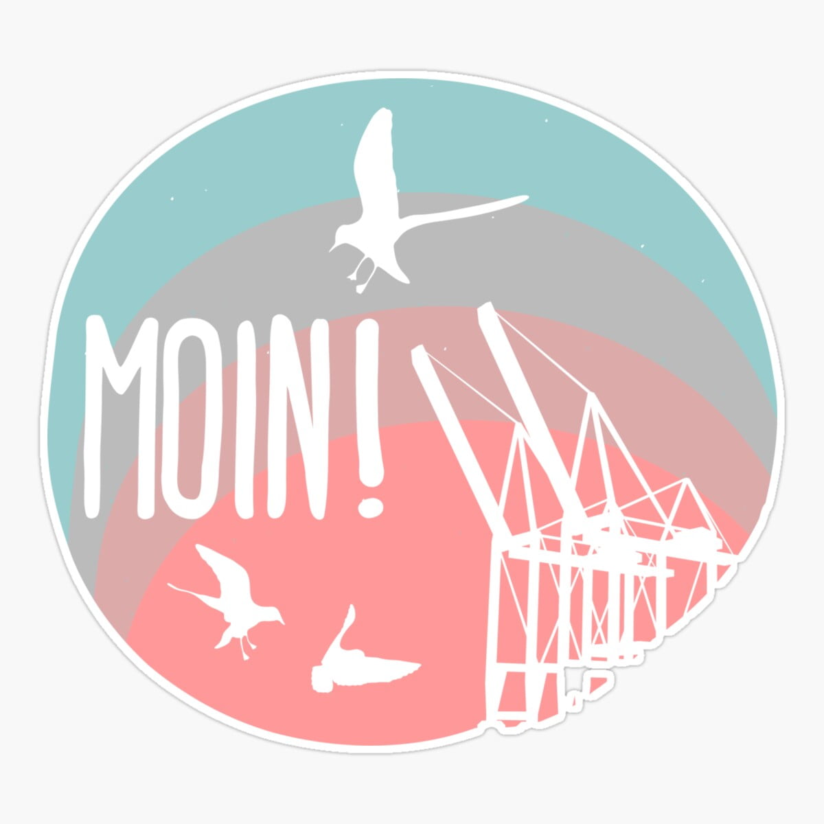 Stickology Moin! Or Good Morning! Sticker, Phone Decal Water Bottle Stickers Car Decals, Funny ...