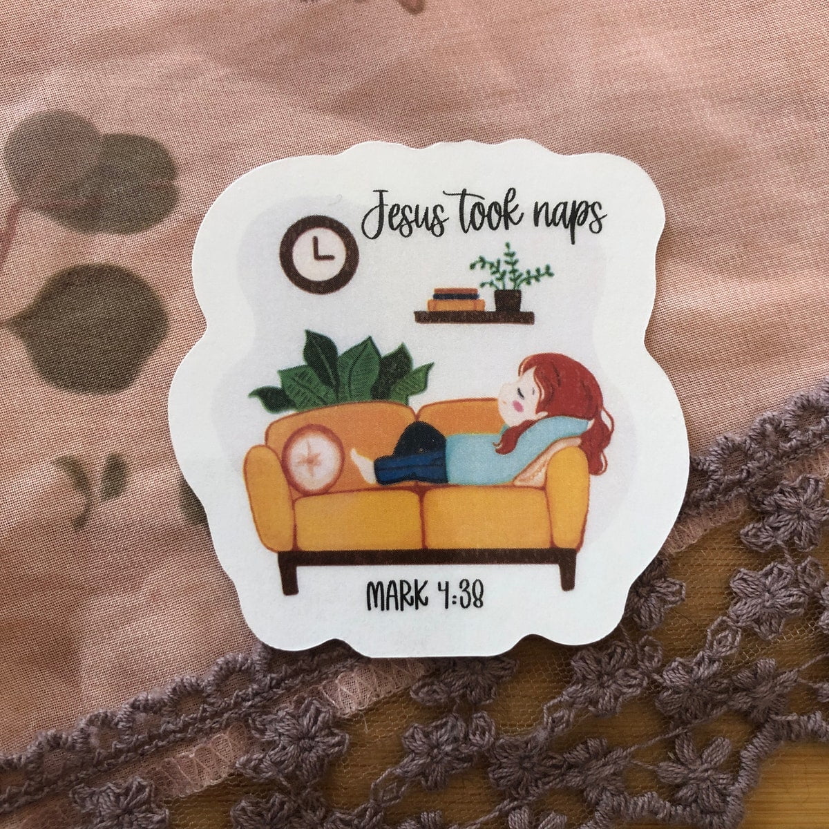 Stickology Naps Mark 4:38 Scripture sticker Laptop decal decal Faith ...