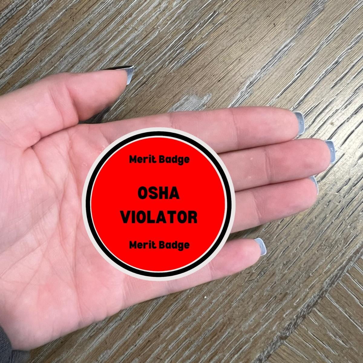 Stickology OSHA Violator Merit Badge Sticker l OSHA Sticker - Walmart.com