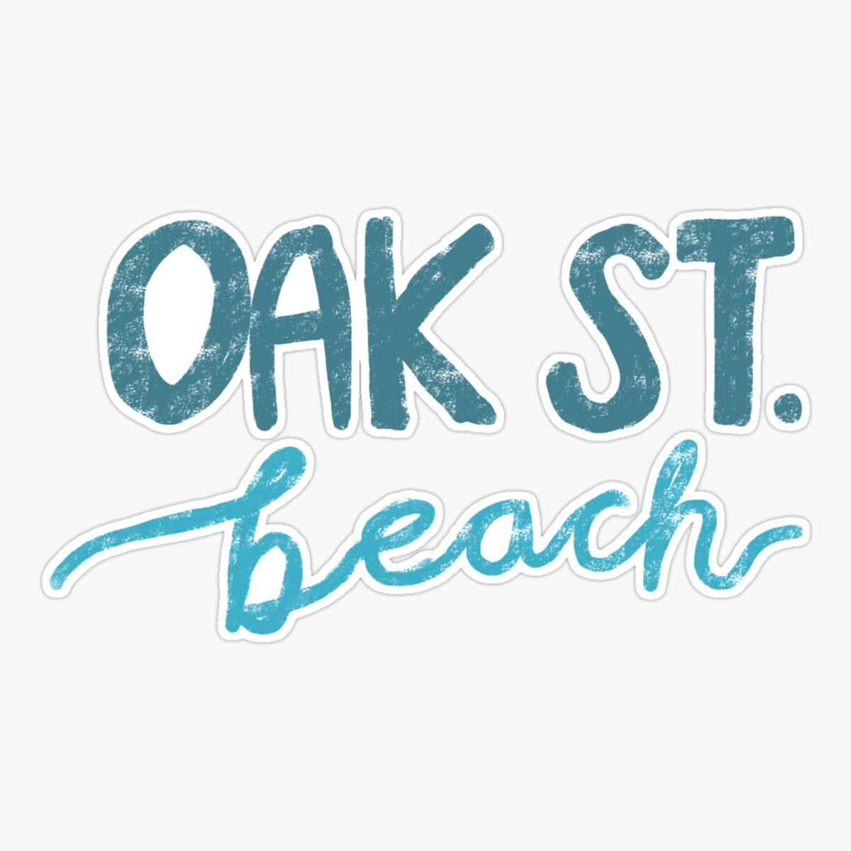 Stickology Oak Street Beach Chicago Sticker, Phone Decal Water Bottle ...