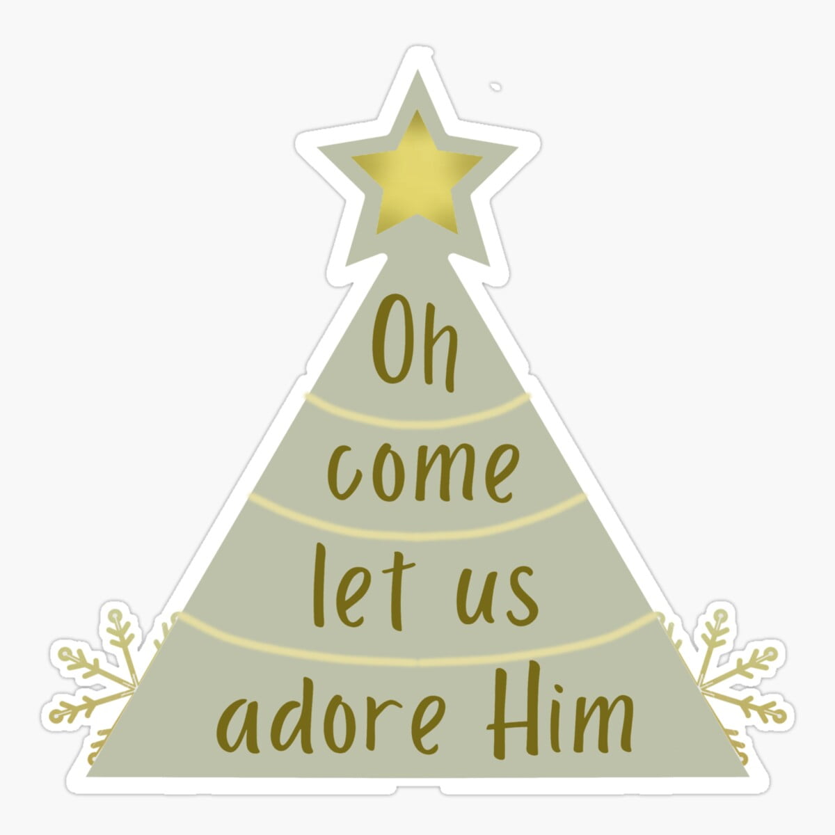 Stickology Oh Come Let Us Adore Him - Religious Christmas Nativity ...