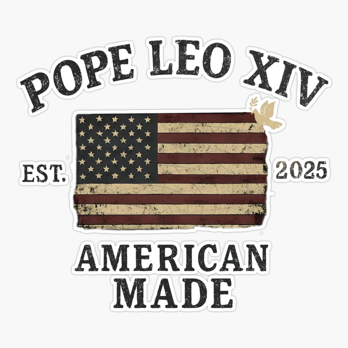 Stickology Pope Leo Xiv First American Pope 2 Sticker, Phone Decal ...