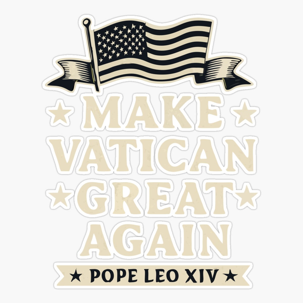 Stickology Pope Leo Xiv Make Vatican Great Again Robert Sticker, Phone ...