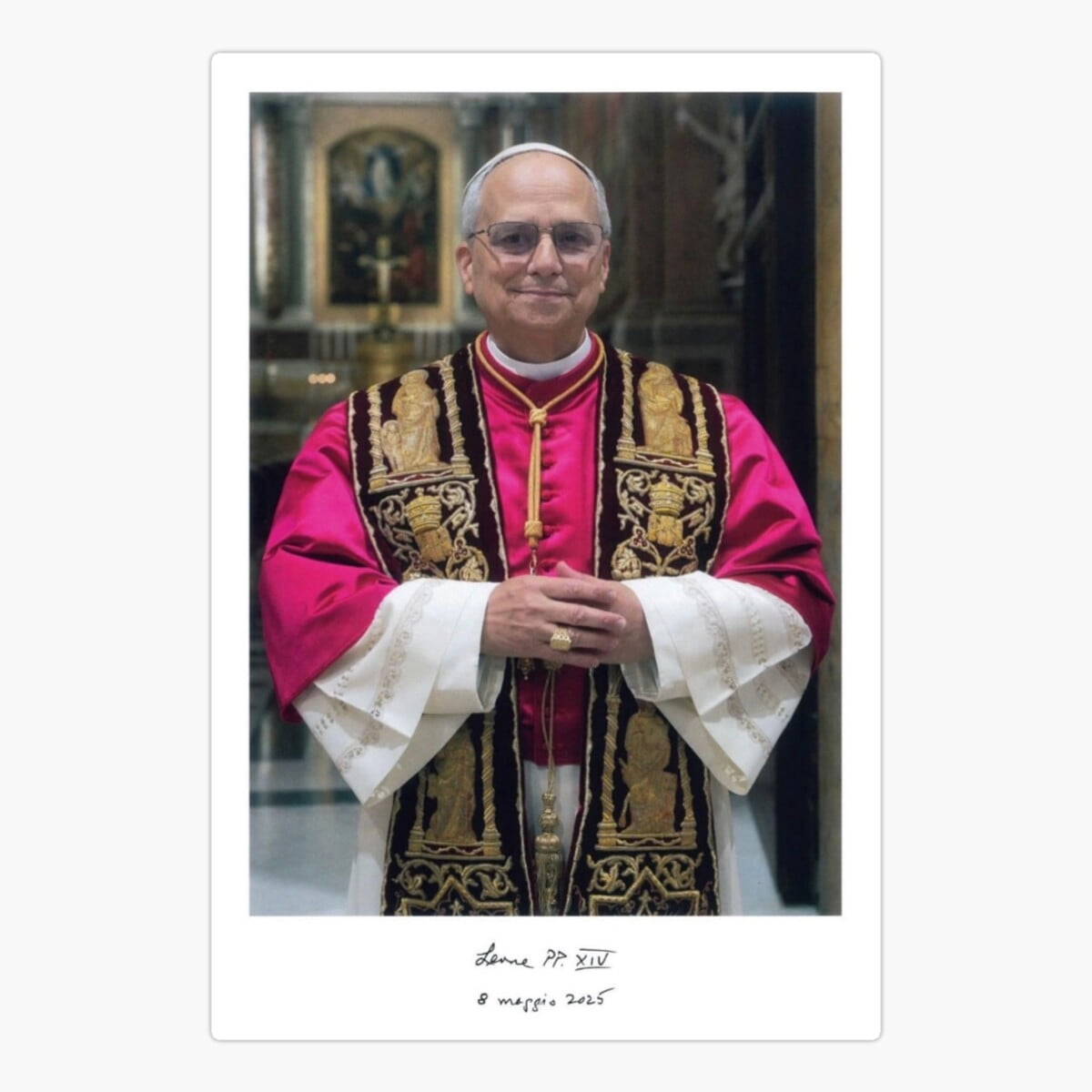 Stickology Pope Leo Xiv Sticker, Phone Decal Water Bottle Stickers Car ...