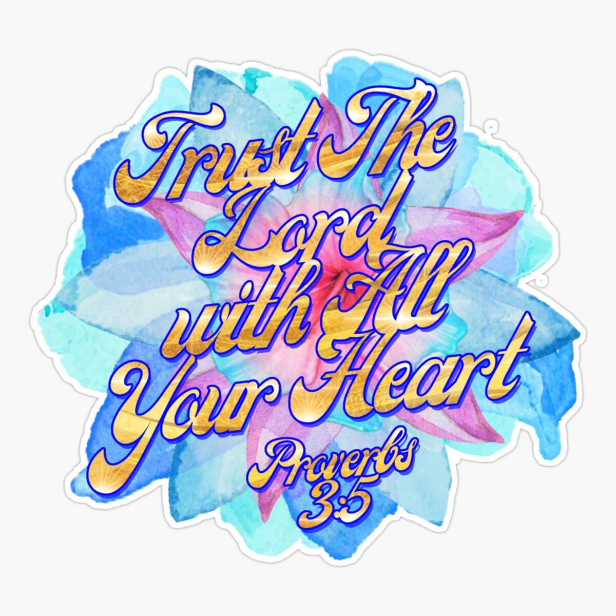 Stickology Proverbs 3:5 | Bible Verse Quote | Christian | Trust The ...