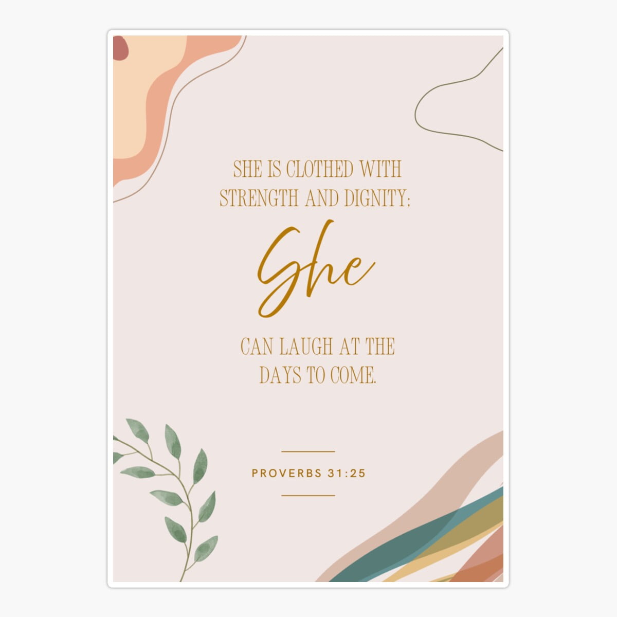 Stickology Proverbs 31:25 She Is Clothed With Strength And Dignity ...