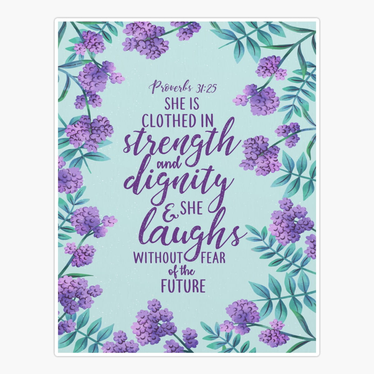 Stickology Proverbs 31:25 Sticker, Phone Decal Water Bottle Stickers ...
