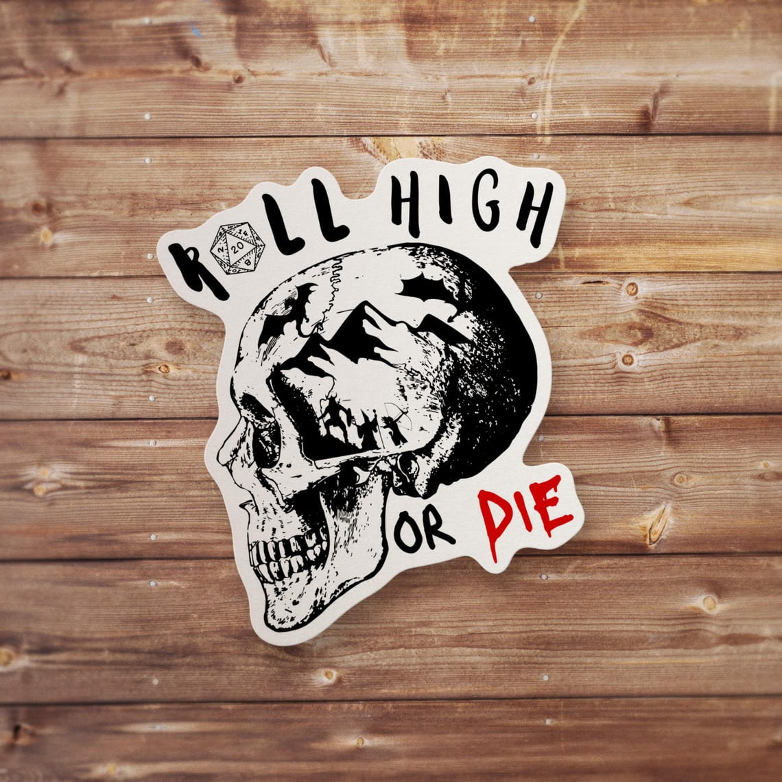 Stickology Roll High or Die Vinyl er, Dungeons And Dragons, DND Gift ...