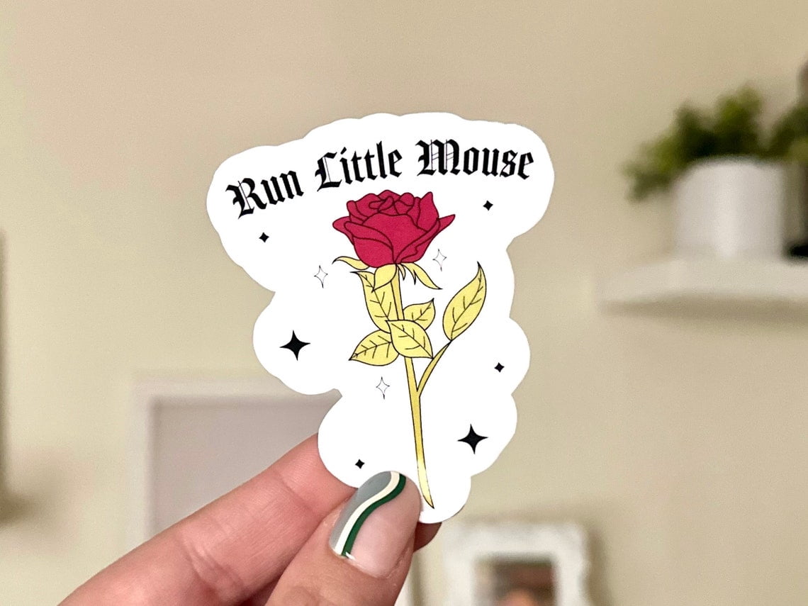 Stickology Run Little Mouse Waterproof er, Book ers, Gifts for Readers ...