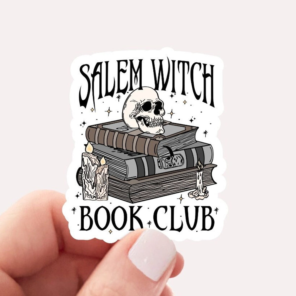 Stickology Salem Witch Book Club Sticker, Salem Massachusetts Sticker ...
