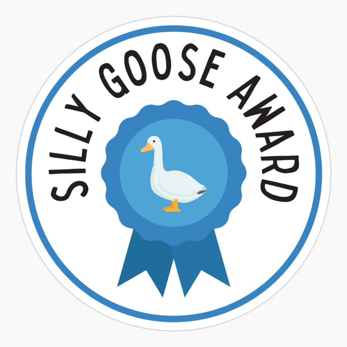 Stickology Silly Goose Award Sticker, Phone Decal Water Bottle Stickers ...