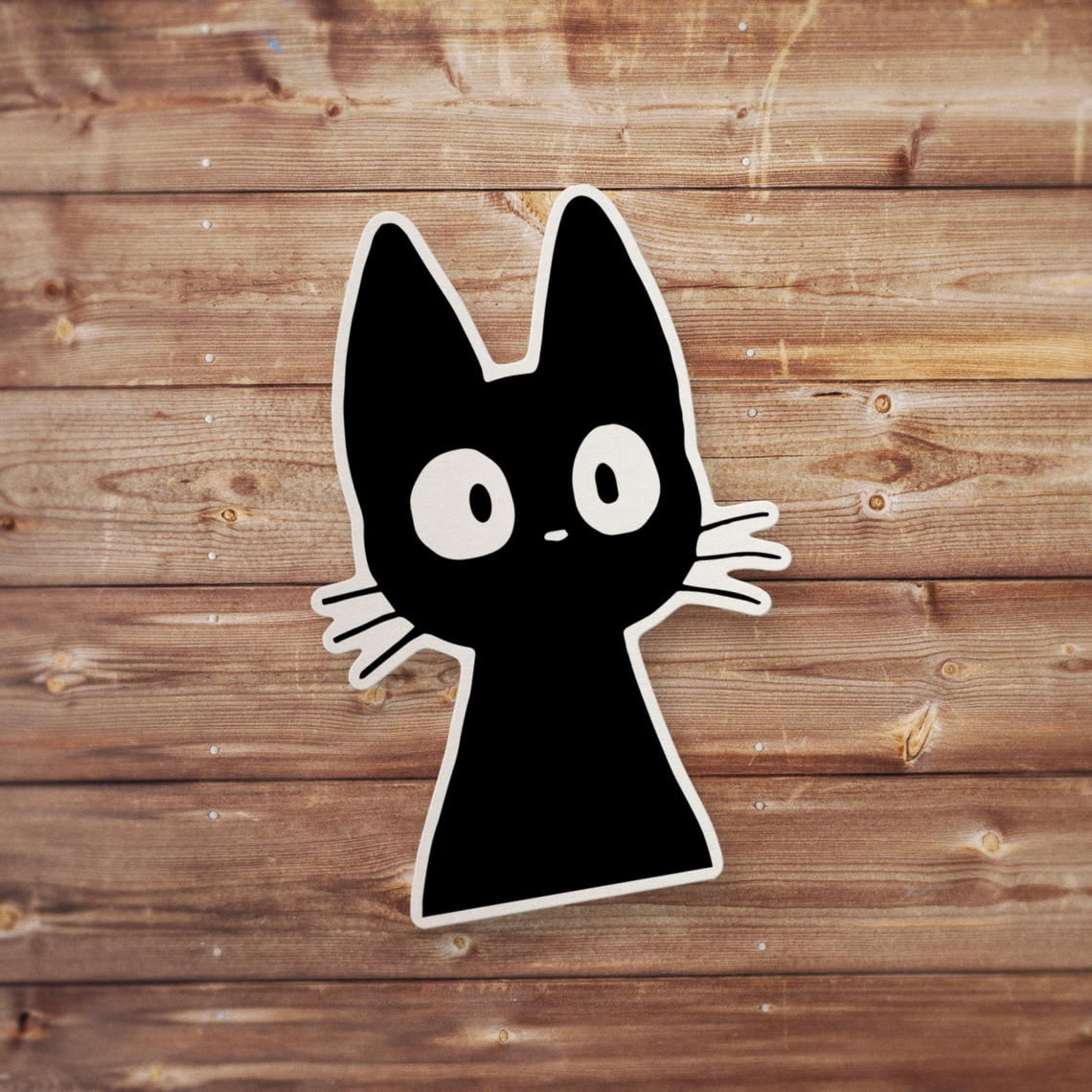 Stickology Surprised Black Cat , Funny er, Funny Decal For Water ...
