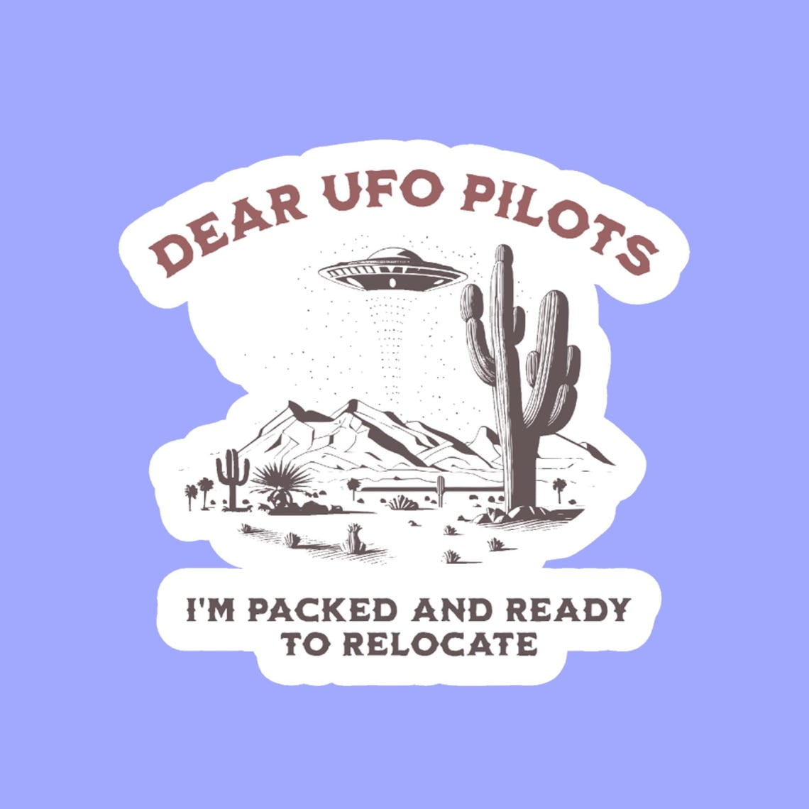 Stickology Take Me Away UFO er, Political Escape Decal, Alien Abduction ...