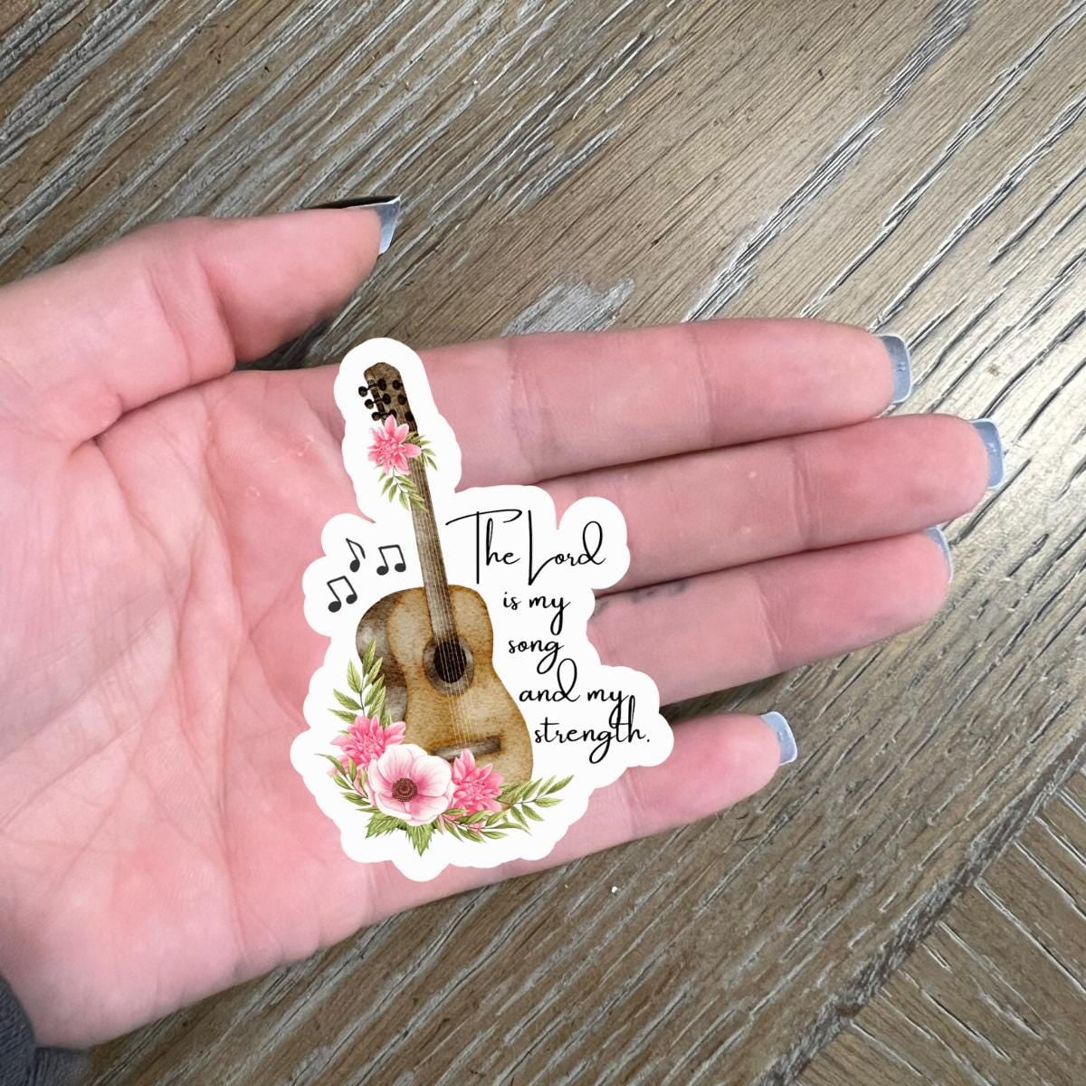 Stickology The Lord Is My Song And My Strength Sticker l Christian ...