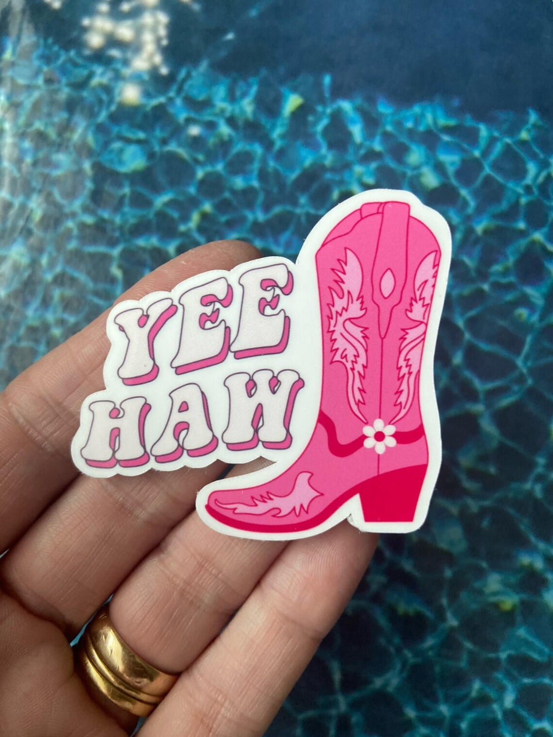 Stickology Yee Haw cowgirl boot er| Laptop er Aesthetic ers Waterbottle ...