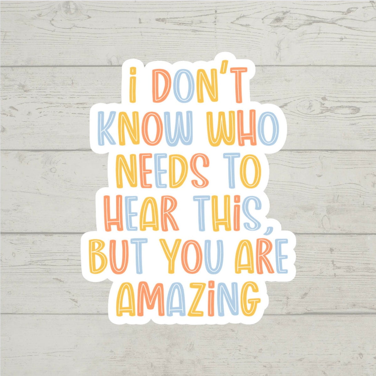 Stickology You are Amazing sticker colorful waterproof glossy vinyl ...