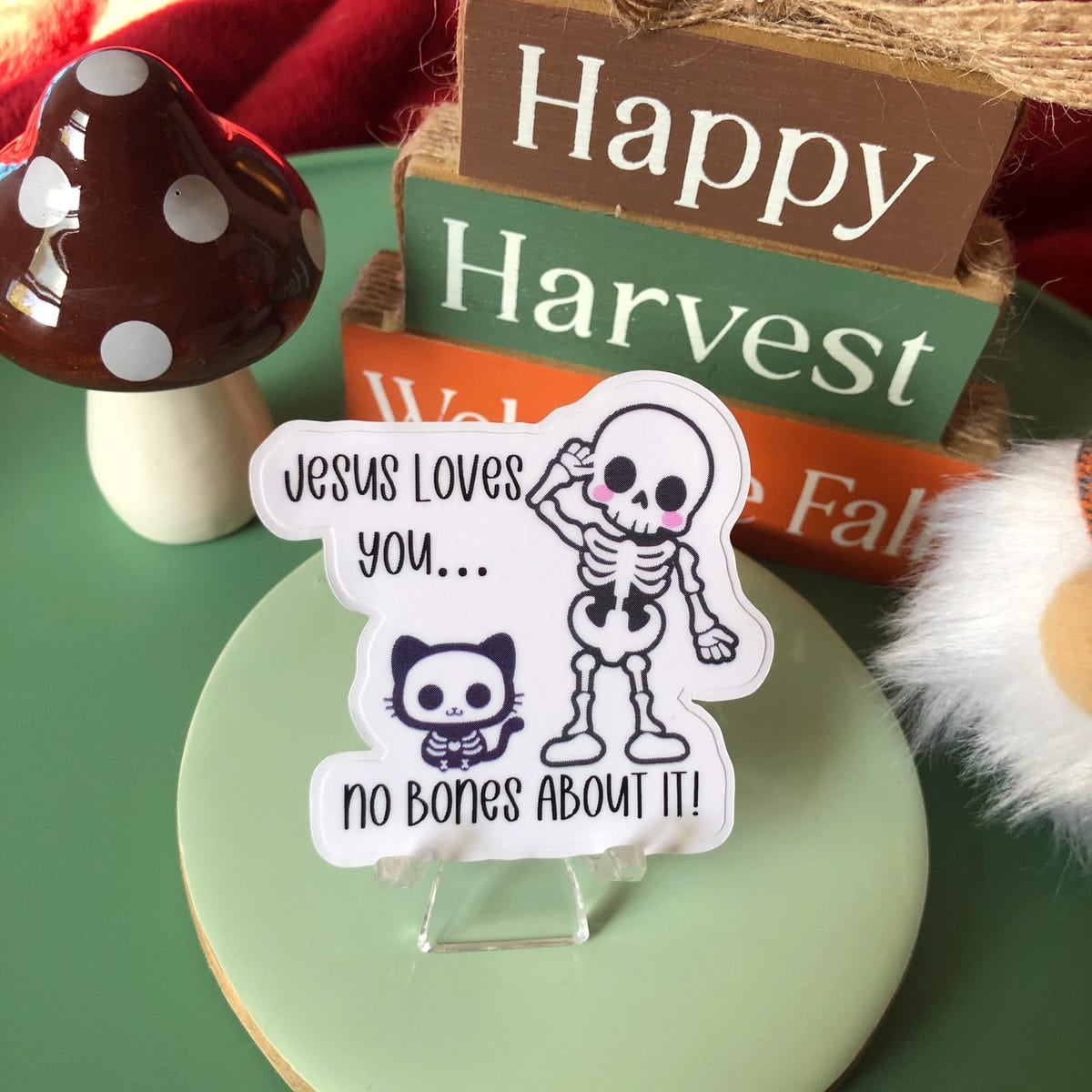 Stickology loves you no bones about it Scripture sticker Laptop decal ...