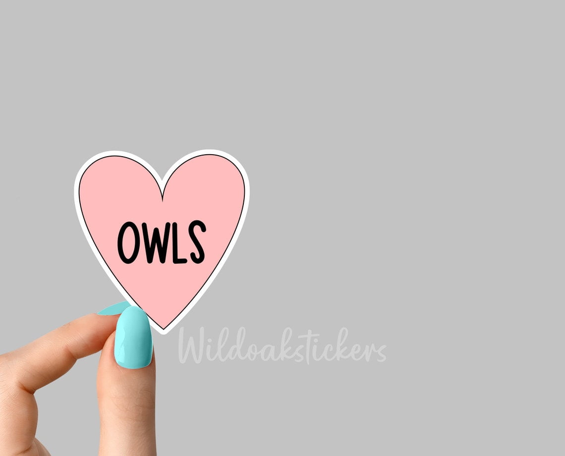 Stickology pink heart owls er, owls Laptop Decals, inspirational for ...