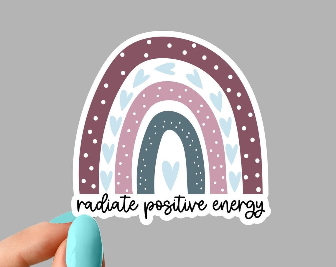 Stickology radiate positive energy rainbow ers, positivity er, be happy ...