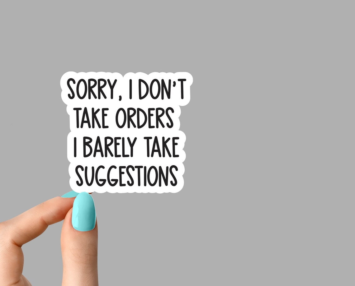 Stickology sorry I dont take orders er funny employee er, funny manager ...