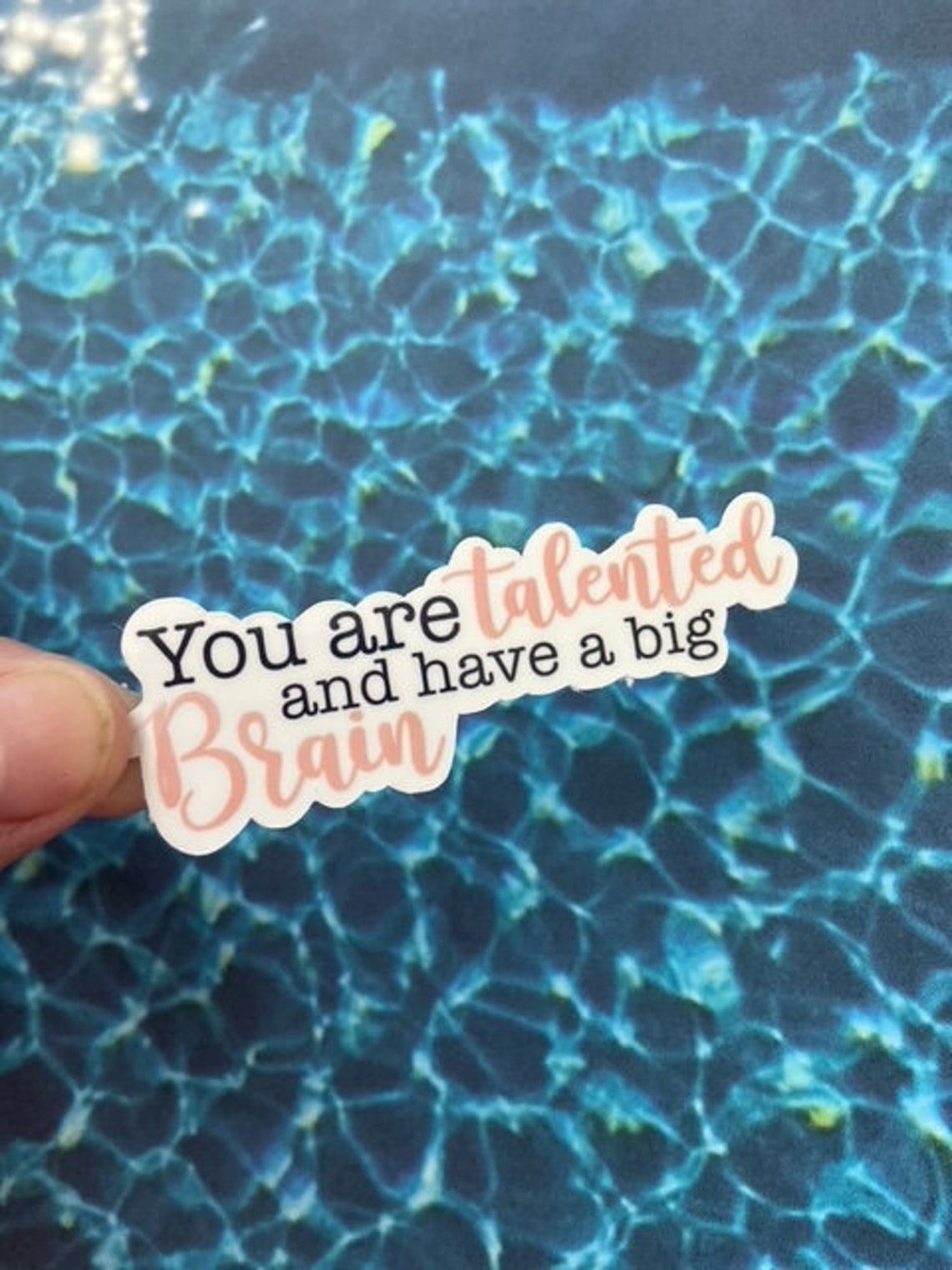 Stickology you are talented and have a big brain quote Laptop er ...