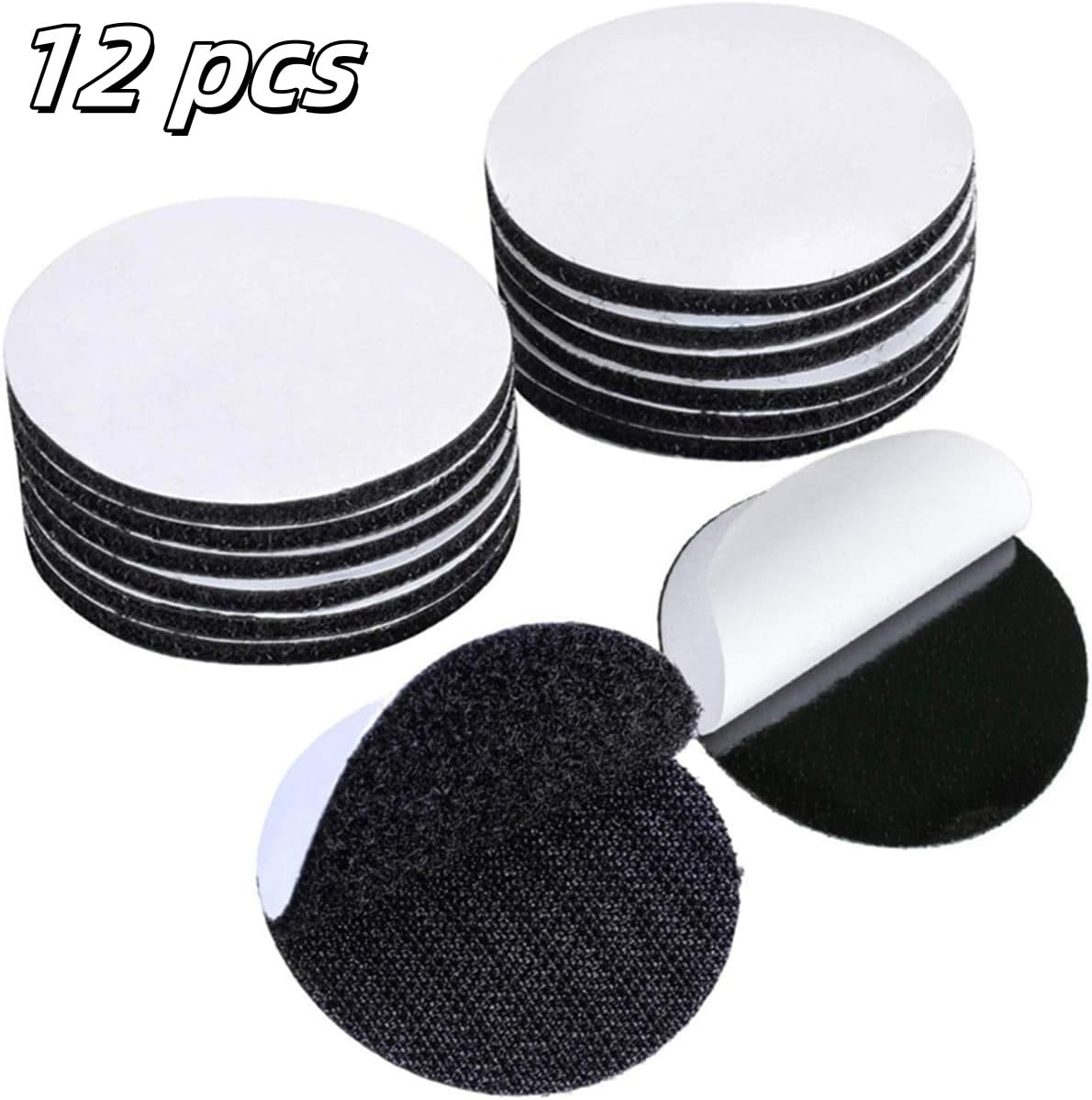 Sticky Adhesive Dots,Round Hook and Loop Dots, Double Sided Self ...