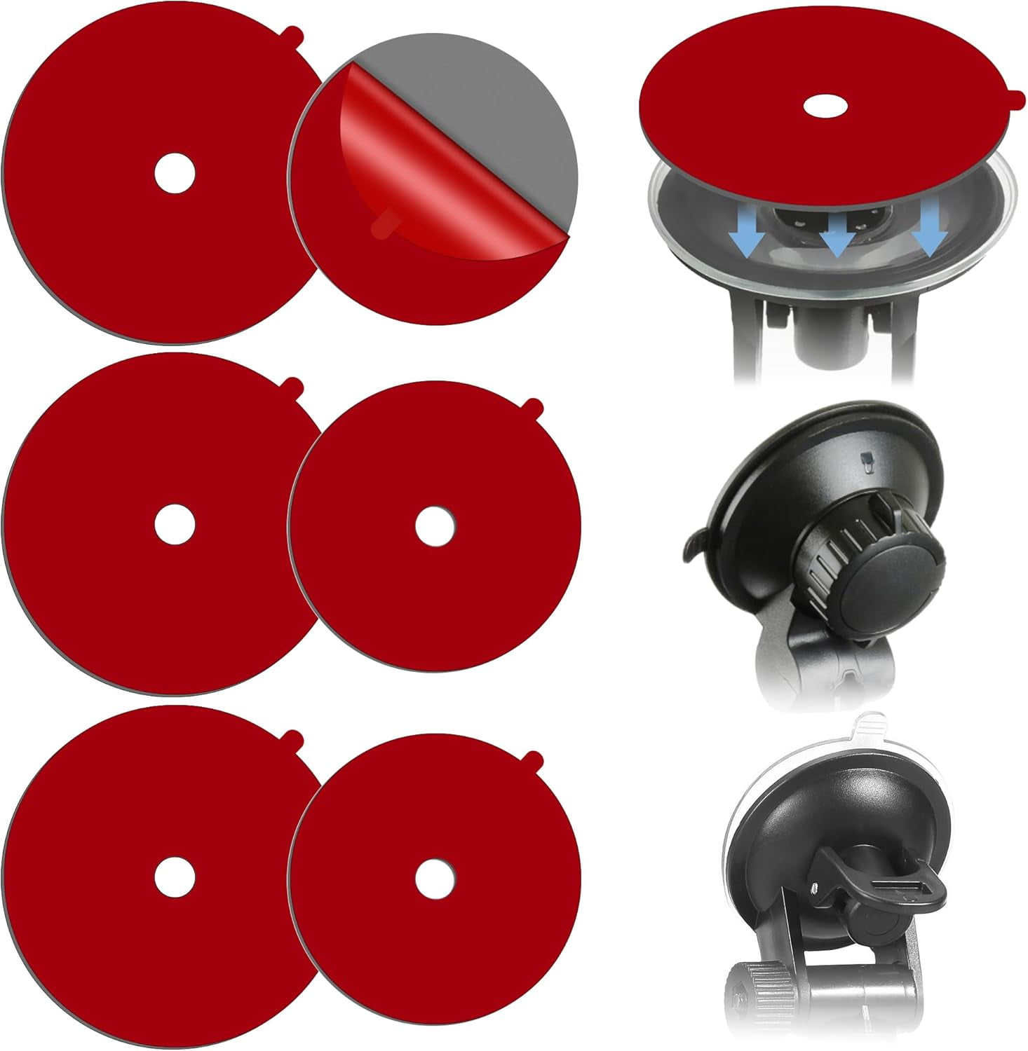 Sticky Adhesive Pad for Radar Detector Mount,Round Clear Double-Sided ...