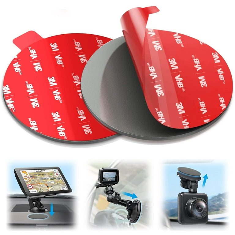 Sticky Adhesive for Dash Cam Suction Cup Mount 90mm 3M Circle Heat Resistant Double Sided Extra Strong Walmart