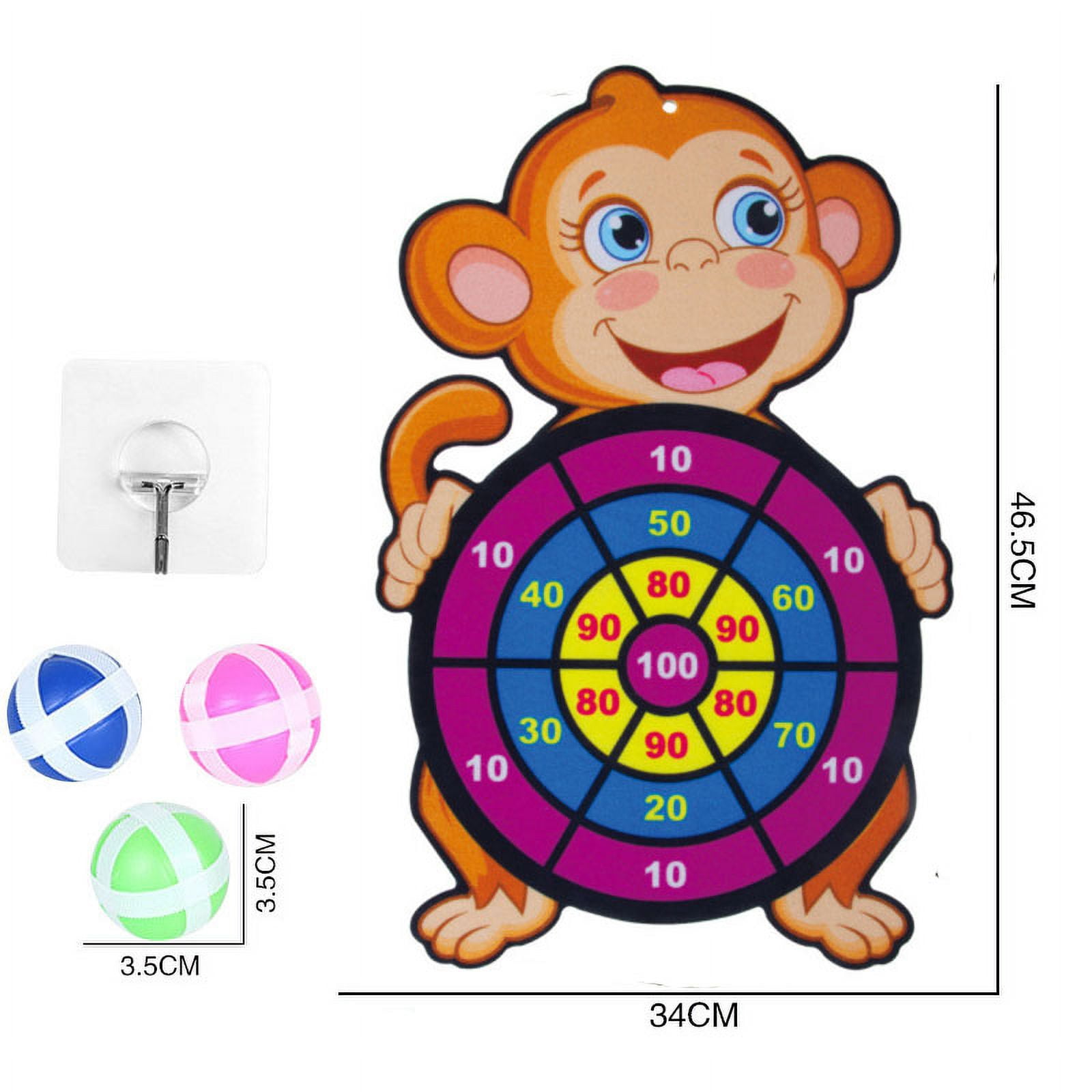 Sticky Ball Dart Board Children Outdoor Games Shooting Target Slingshot ...