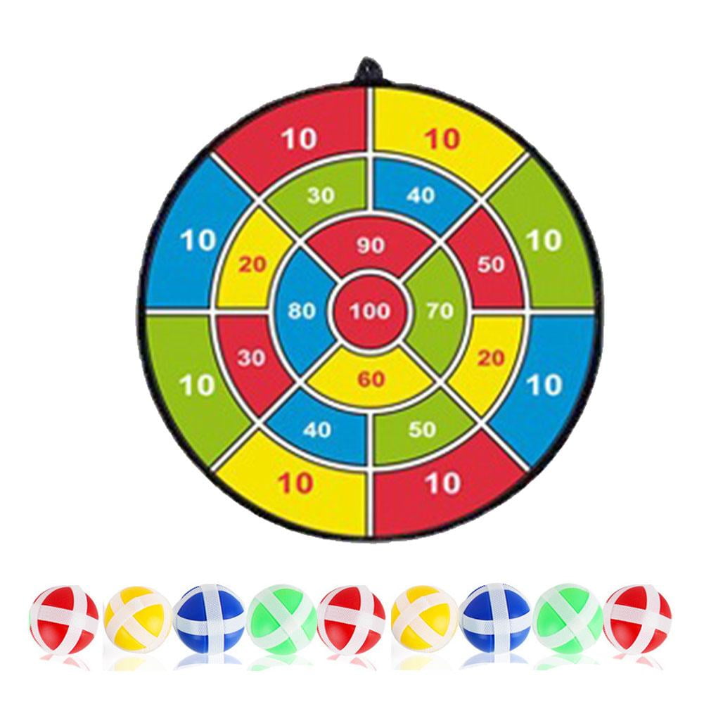 Sticky Ball Target Game for Kids - Indoor/Outdoor Throwing Board with 9 ...