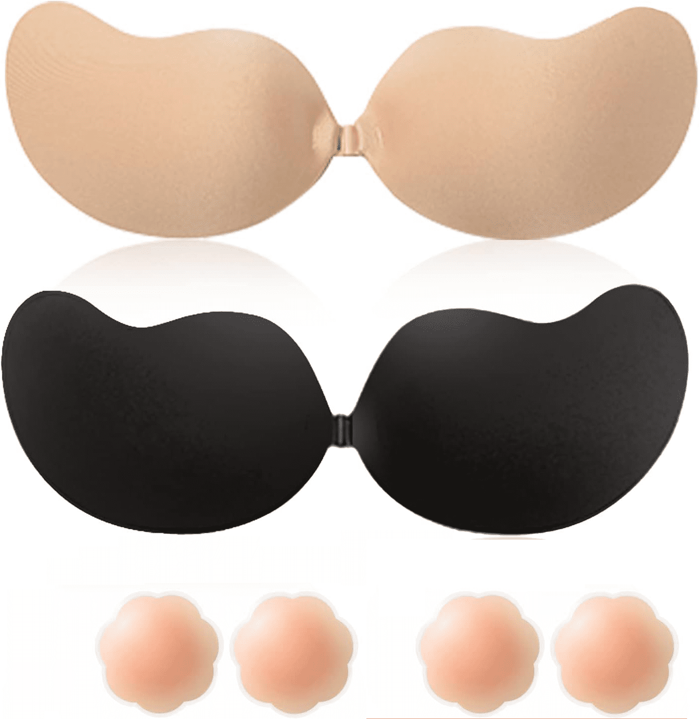 GooingTop Sticky Bra, Backless Strapless Silicone Push Up, Reusable ...