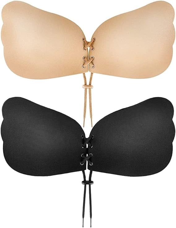 Sticky Bra, Backless Strapless Bra Push Up, Adhesive Invisible Lift Up ...